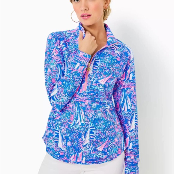 Lilly Pulitzer | Tops | Nwt Lilly Pulitzer Skipper Popover Sailabration ...